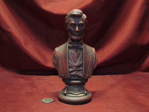 U.S. President Abraham Lincoln Bust ~ Hand Painted Ceramic Bisque ...