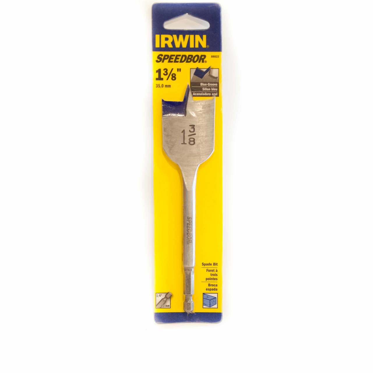 IRWIN SPEEDBOR 1-3/8" Spade Wood Bit - TremTech Electrical Systems
