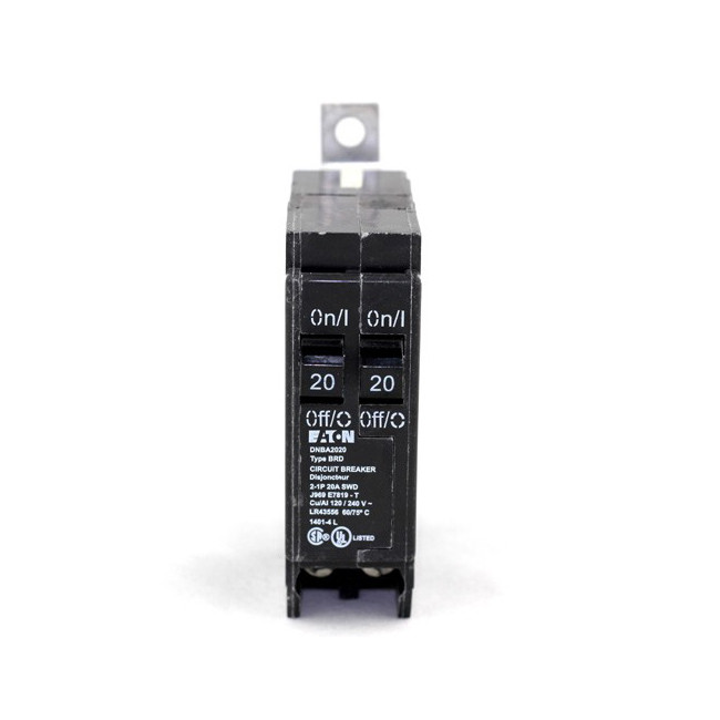Eaton Cutler-Hammer BAB1020 Single Pole 20A 'BA' Bolt-On Breaker ...