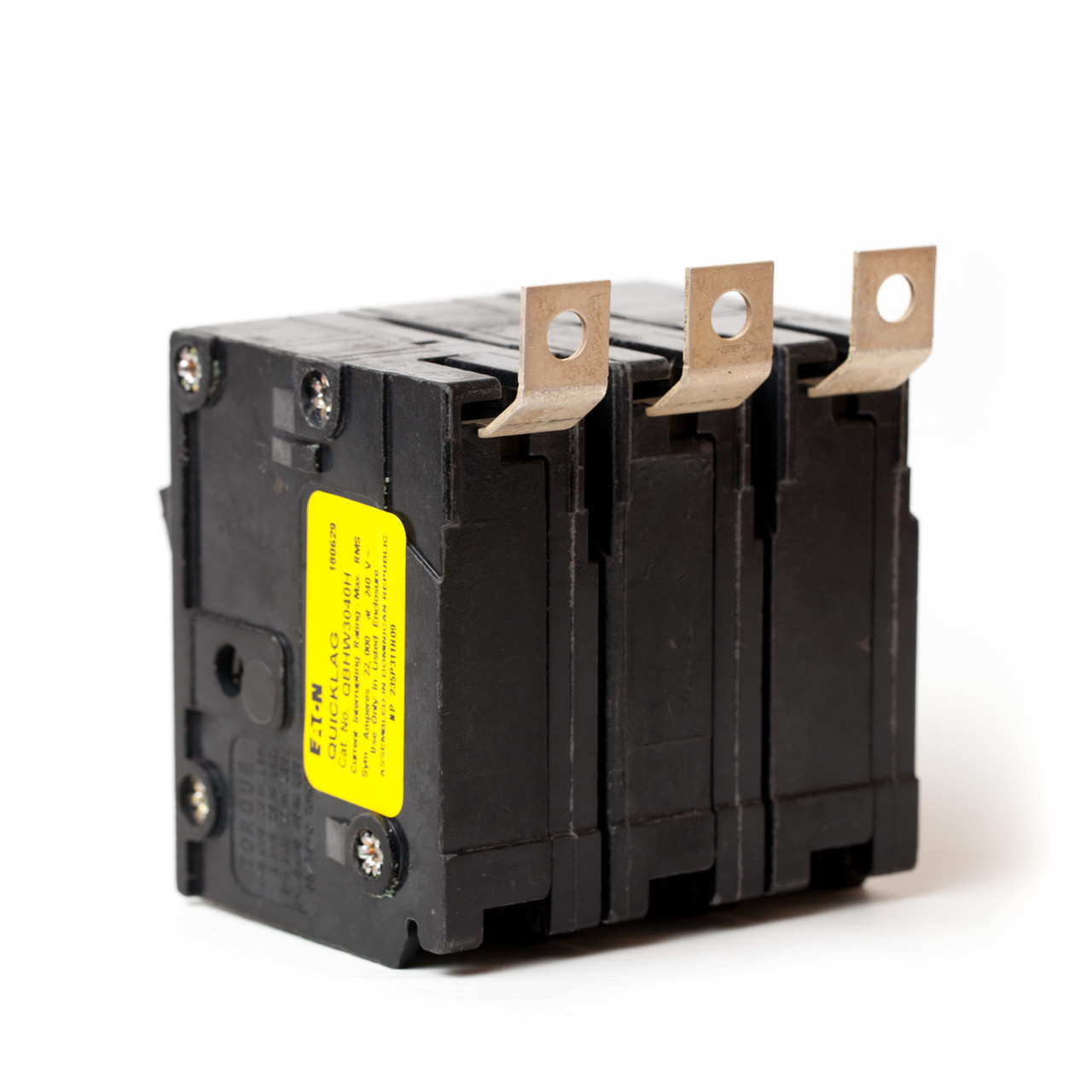 Eaton Cutler-Hammer QBHW3040H Three Pole 40A 'QBHW' QuickLag Bolt-On ...