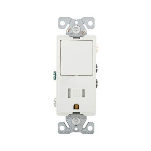 Combination Decorator Single Pole Switch And Grounding Receptacle 15A ...