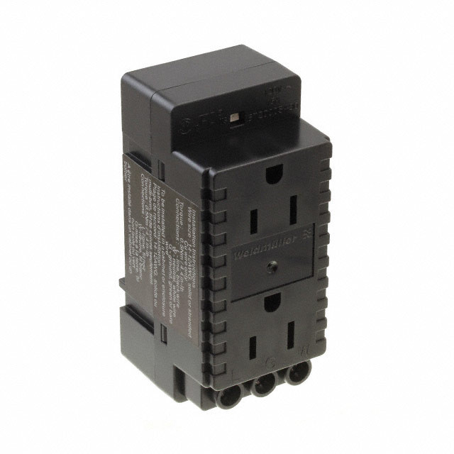 WeidMuller Din Rail Mounted Duplex Receptacle