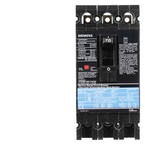Siemens 70A 3Pole Sentron Molded Case Circuit Breaker