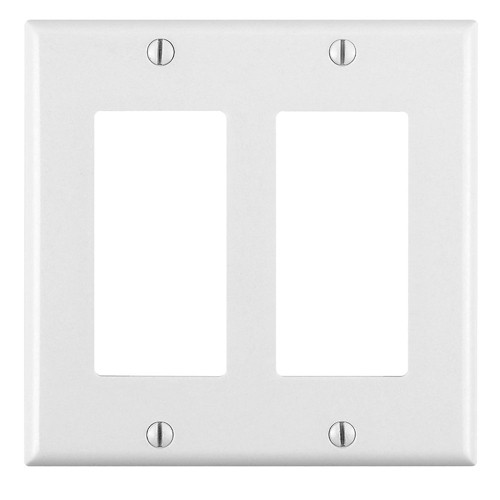 Leviton 2-Gang Decora Wall Plate (White)