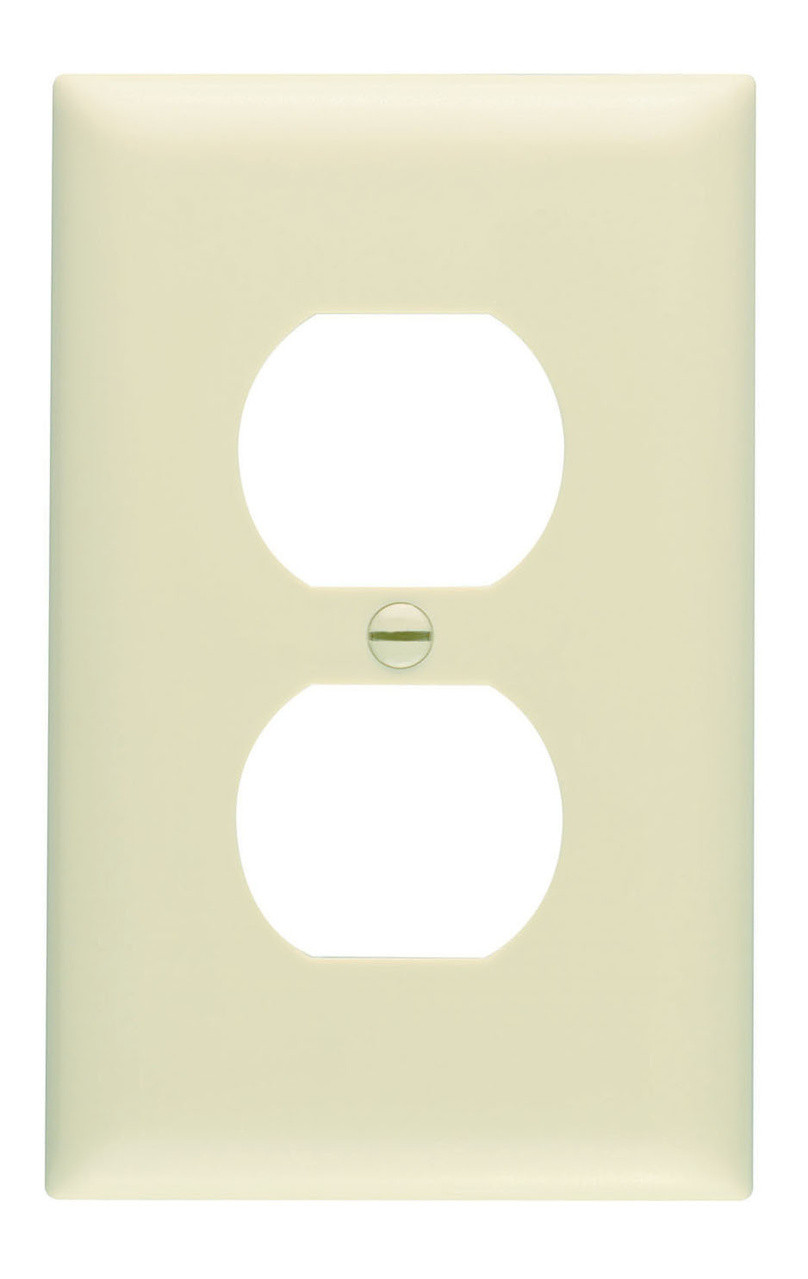 Legrand Single gang Duplex Receptacle Wall Plate (Ivory)
