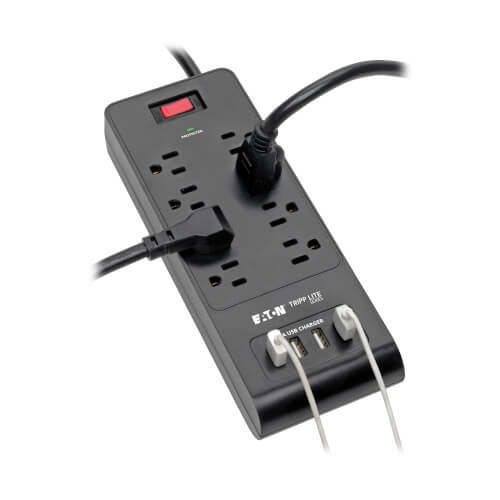 Tripp. Lite 8 Outlet/4USB Surge Suppressor Power Bar