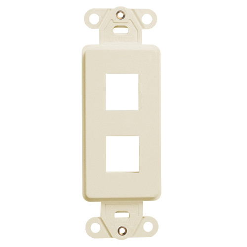 Leviton Quick Port Decora 2-Port Insert Strap (Light Almond)