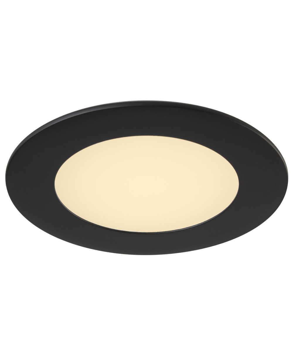 Liteline Slim 4" Round Trim Faceplate (Black)