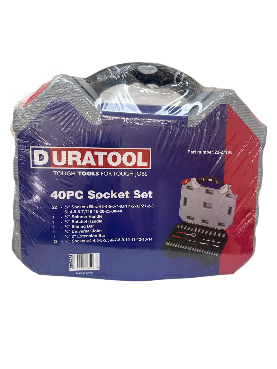 Duratool 40Pc Socket Set