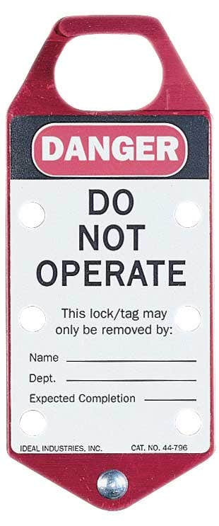 Ideal Labeled Lockout Hasp