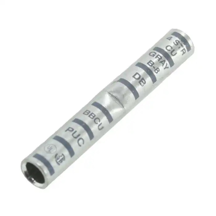 Techspan #4AWG Copper Compression Butt Splice