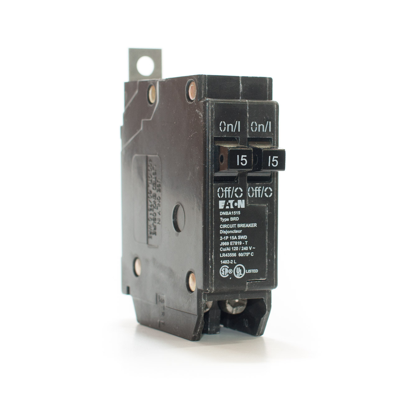 Eaton Cutler-Hammer DNBA1515 15-15A 1P Tandem Bolt-On Breaker ...