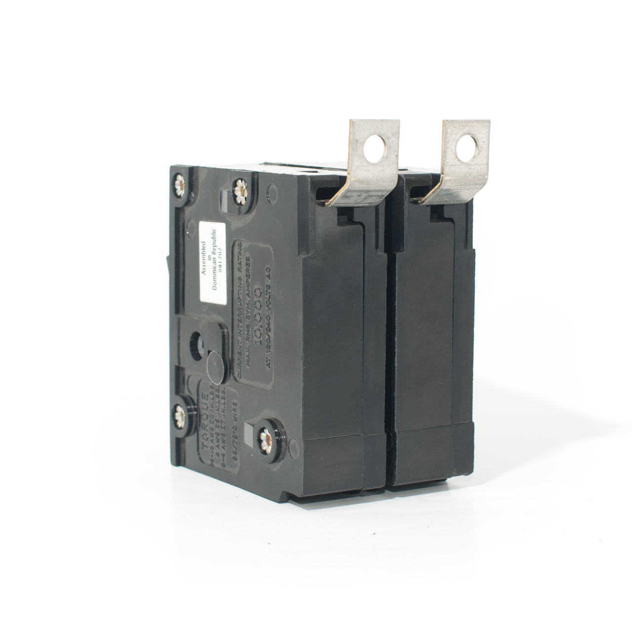 Eaton Cutler-Hammer BAB2020 Two Pole 20A 'BA' Bolt-On Breaker ...