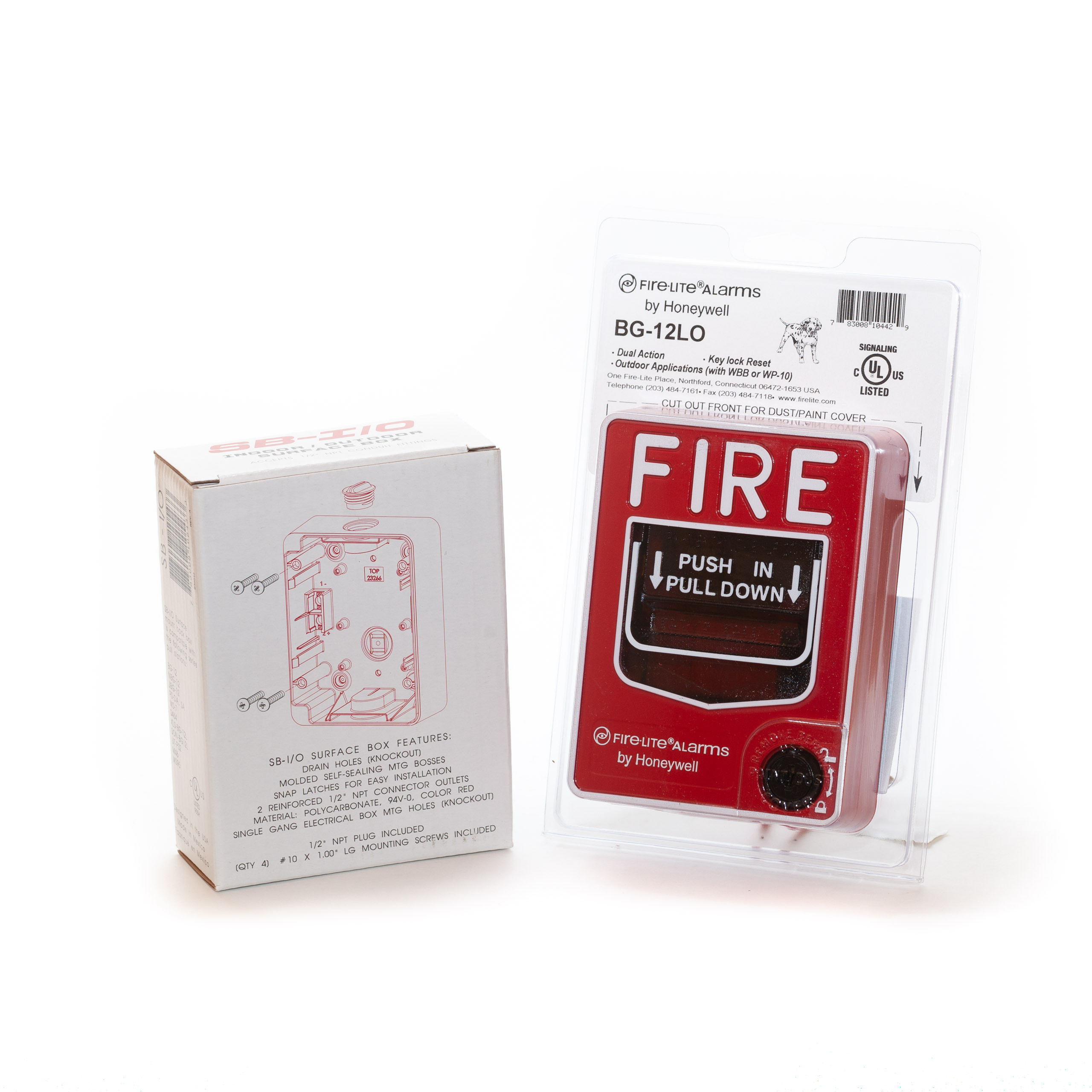 Fire-Lite BG-12LOB Outdoor Pull Station with Back Box - TremTech ...
