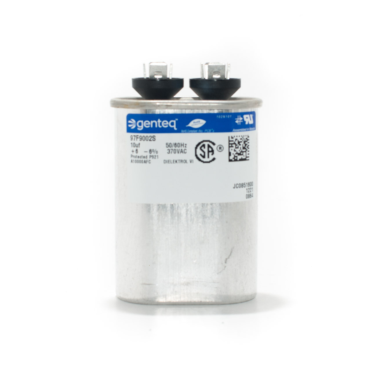 Genteq 10μF ±6% 370VAC Motor Run Capacitor - TremTech Online Store