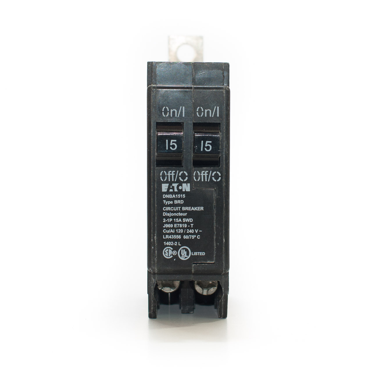 Eaton Cutler-Hammer DNBA1515 15-15A 1P Tandem Bolt-On Breaker ...