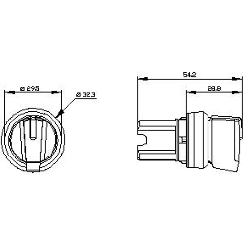 Siemens 3SU1052-2BL60-0AA0 3-Position Maintained Selector Switch 22mm ... Siemens 3SU1052-2BL60-0AA0 3-Position Maintained Selector Switch 22mm ...