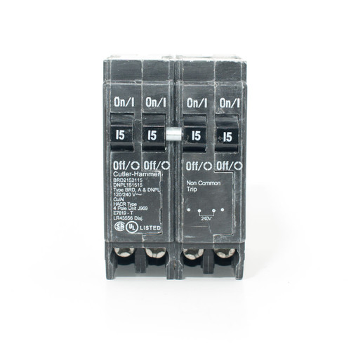 Eaton Cutler-Hammer DNPL151515 Quad 15/2P15/15 Push-On Breaker ...