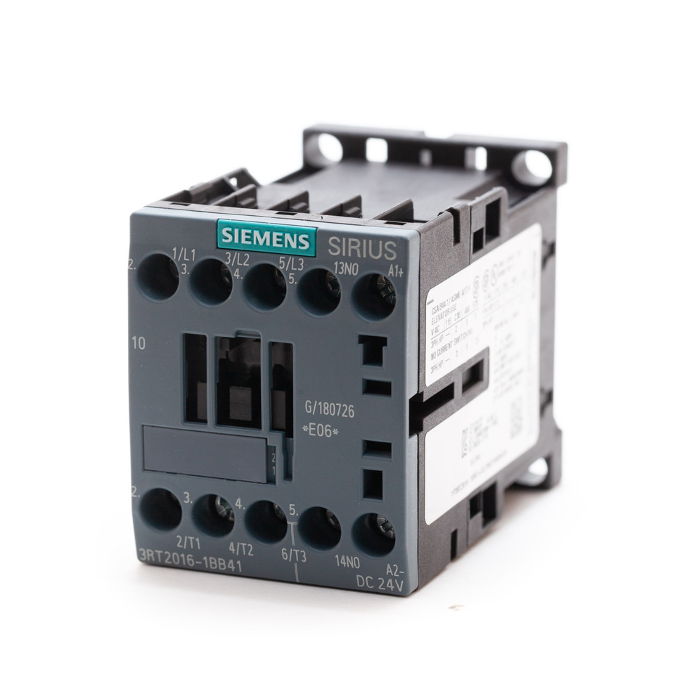 Siemens 3RT2016-1BB41 3-Pole 9A Contactor 24VDC Coil - TremTech ...