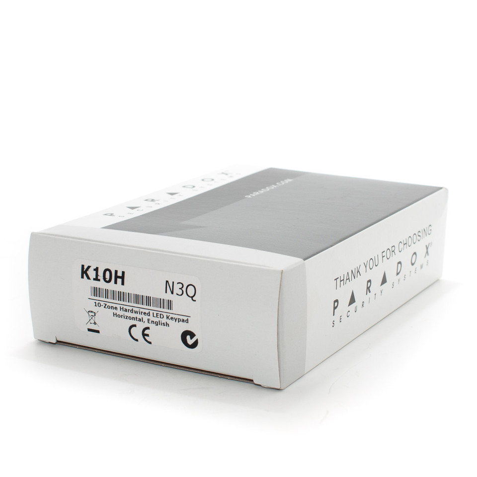 Paradox K10h 10 Zone Hardwired Led Keypad English Horizontal