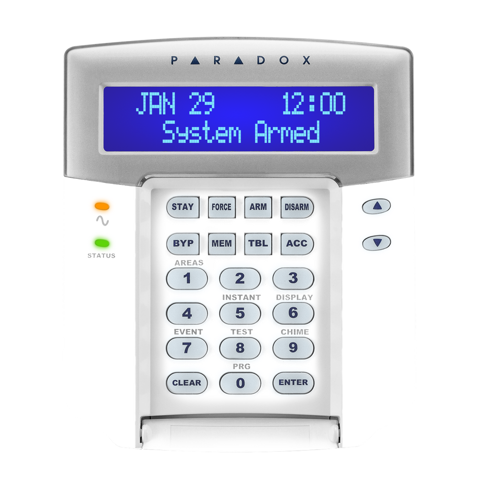 Paradox K641+ 32-Character Blue EVO LCD Keypad Module - TremTech ...