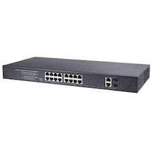 Liberty 16 Channel 250W Unmanaged PoE Switch