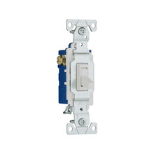 Eaton 15A-120V 3-Way Toggle Switch (White)