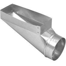 Imperial Galvanized Steel 4"x10"x6" End Boot