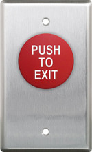 Camden 1 5/8" Mushroom Push Button(Push To Exit) & Stainless Steel Face ...