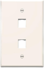 Legrand Single Gang 2-Port Wall Plate (Light Almond)
