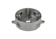 Rab Design 4 Close-Up Plug 1/2" Circular Weatherproof Outlet Box With Cover