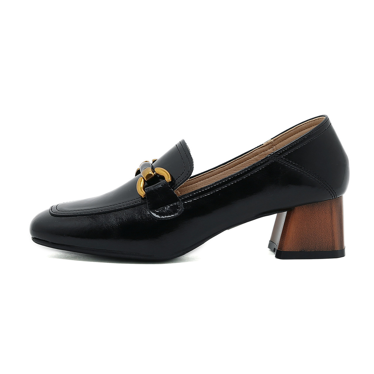 Astrid Leather Black Loafers - Kagui