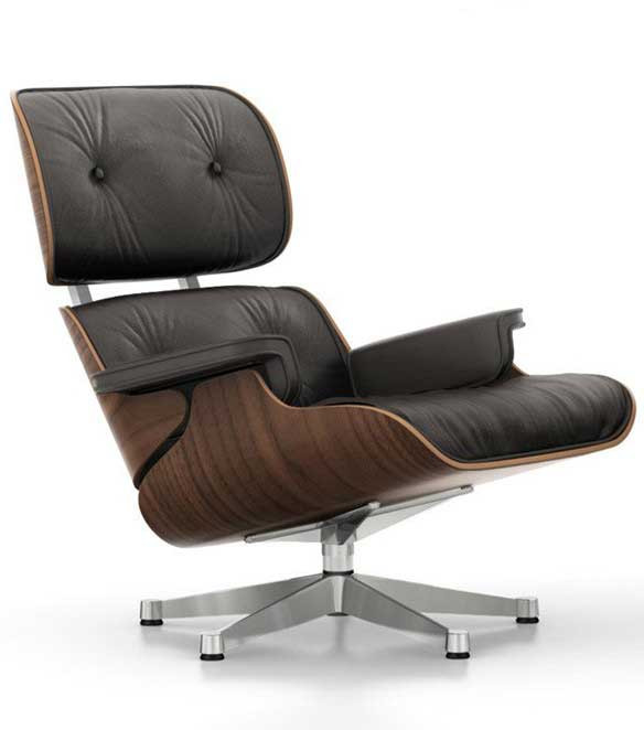 Vitra Eames Lounge Chair in American Cherry by Charles & Ray Eames