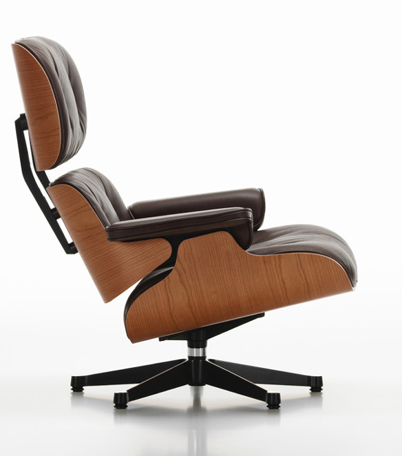 Vitra Eames Lounge Chair in American Cherry by Charles & Ray Eames