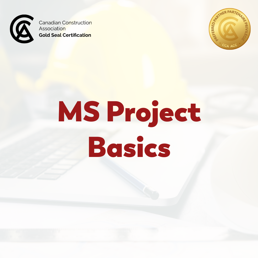MS Project - Basics | Northern Regional Construction Association