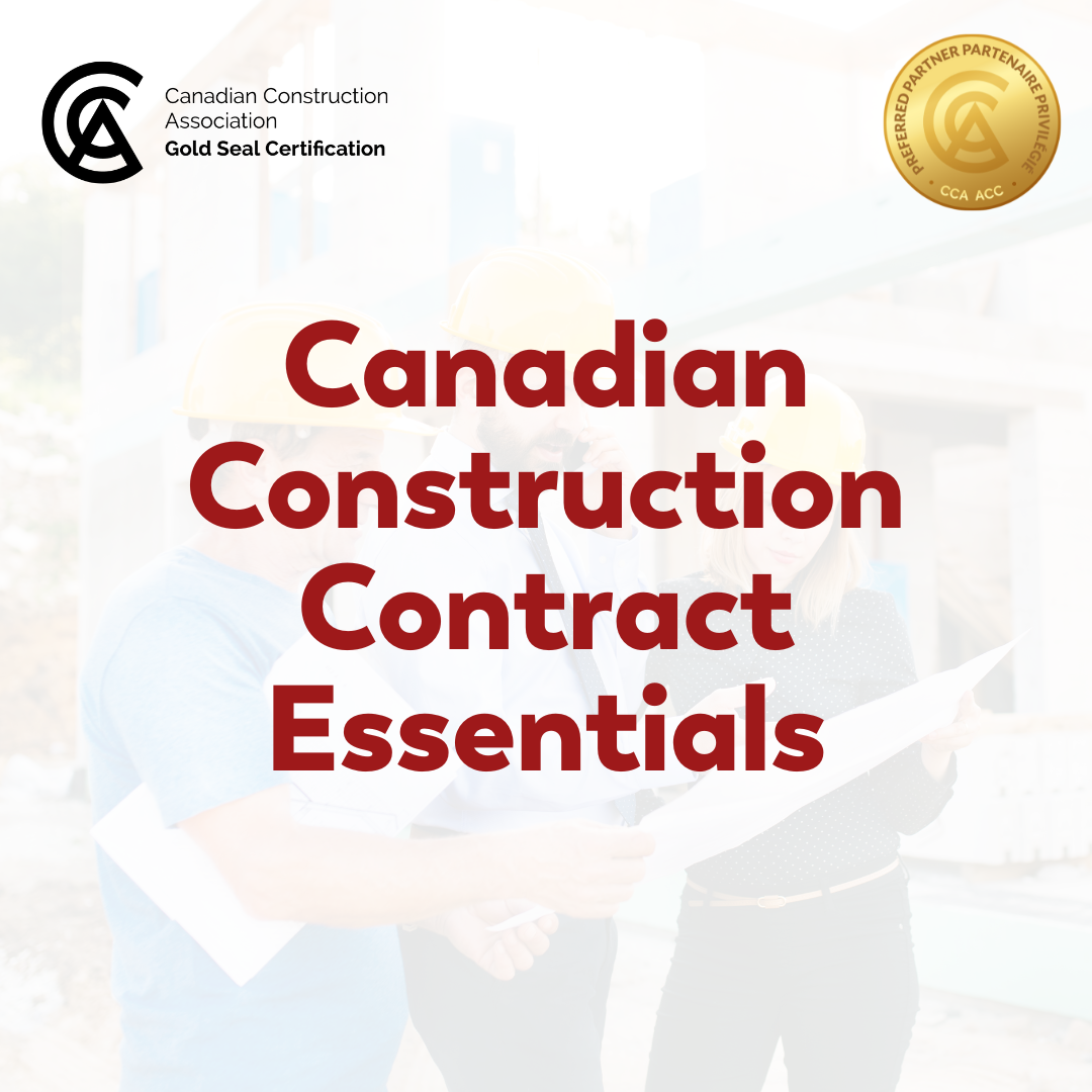 Canadian Construction Contract Essentials - Online Course