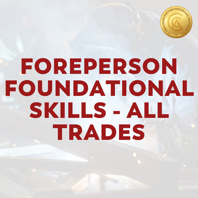 Foreperson Foundational Skills – All Trades