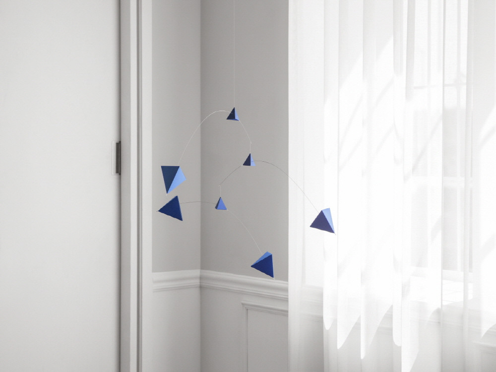 Blue Polygon Mobile - Hanging Mobile Gallery
