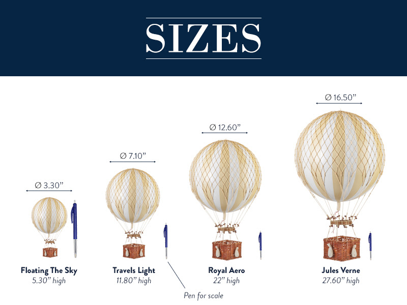 Authentic Models Floating the Skies Hot-Air Balloon