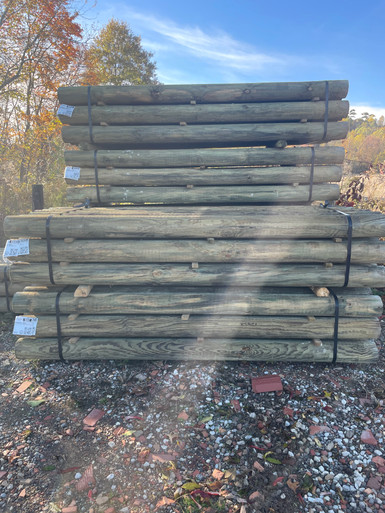 Southern Yellow Pine Treated Cylinder Post - 6" x 10' - RanchCity.com