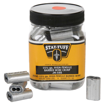 STAY-TUFF 15.5 Ga. Barbed Wire Crimp Sleeve - RanchCity.com