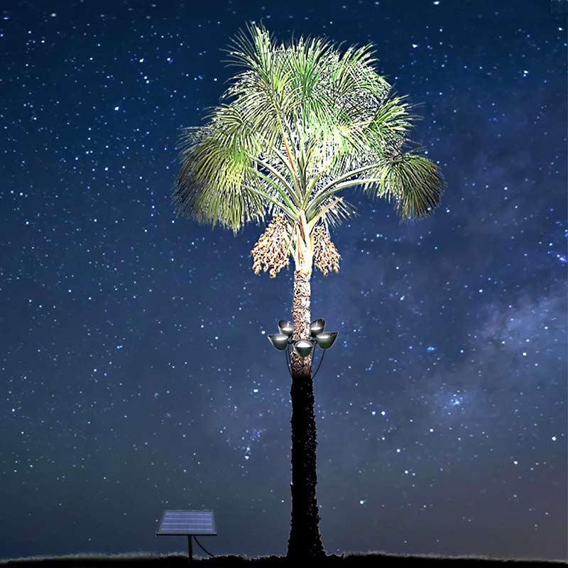 LED Solar Powered Tree Light, 16 Watt, 1,500 Lumens, 25 Super Bright 1/ ...