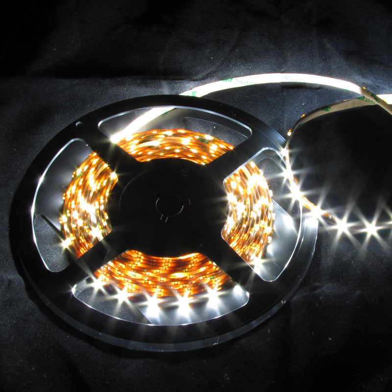 Ribbon Flex LED 120 LEDs per Meter 16.4 Foot Spool -White- 12V