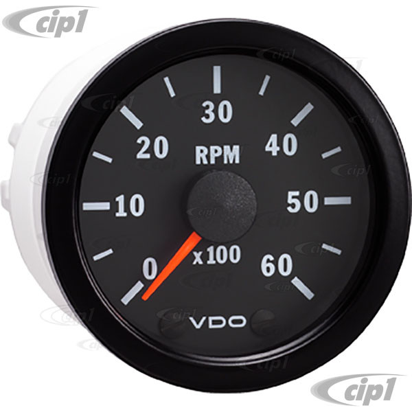 VDO-331-953 - 331953 - BLACK FACE COCKPIT HOUR METER GAUGE 2-1/16 (52MM)
