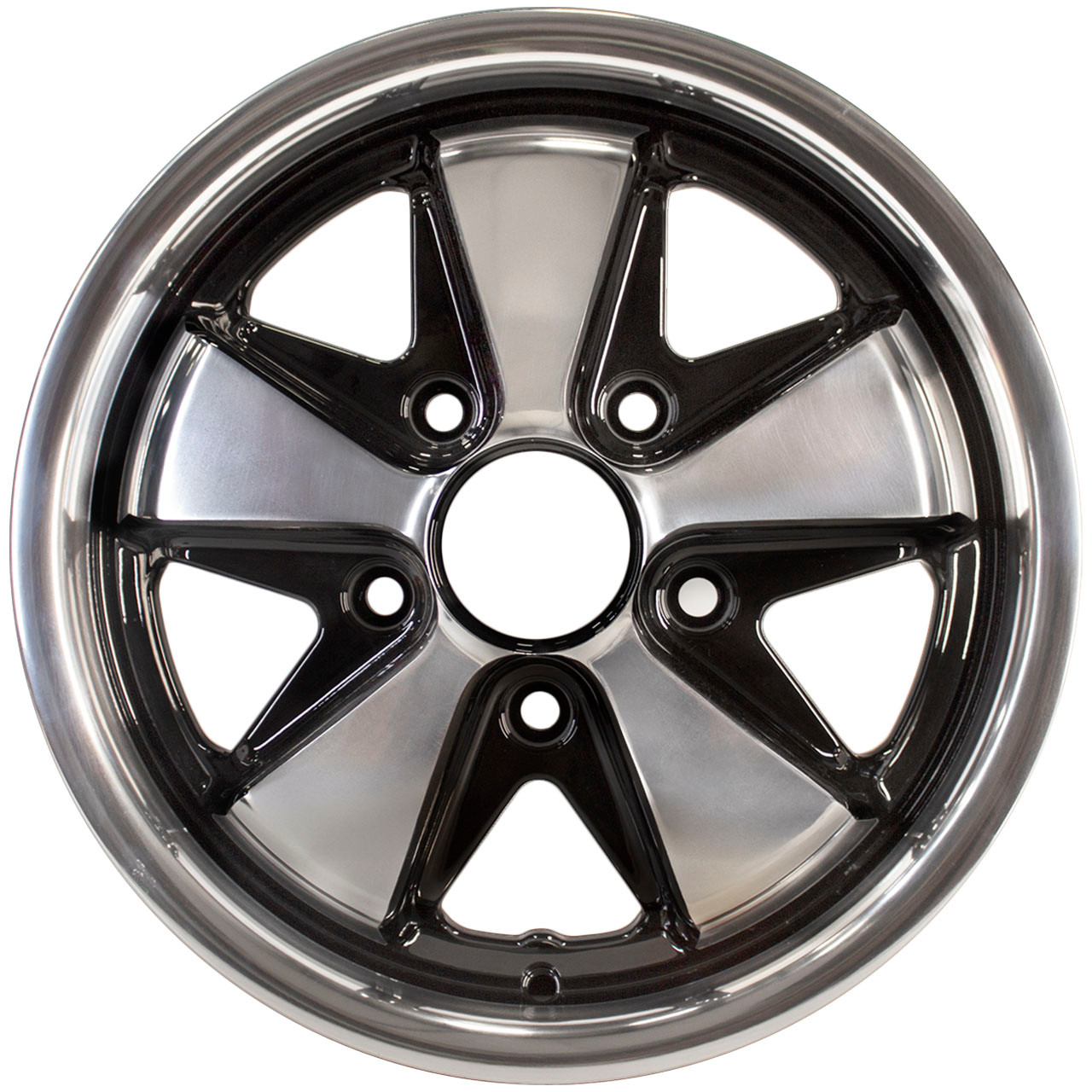 ACC-C10-6645 - 9726 - 911 STYLE 5 SPOKE ALUMINUM WHEEL - BLACK WITH ...