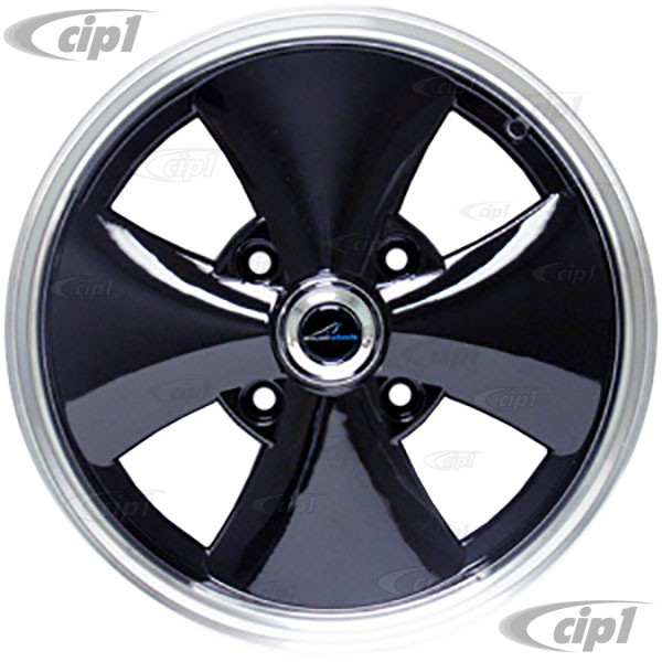 C32-EIC-B - 4 SPOKE IRON CROSS WHEEL W/CENTER CAP - GLOSS BLACK - 15 ...