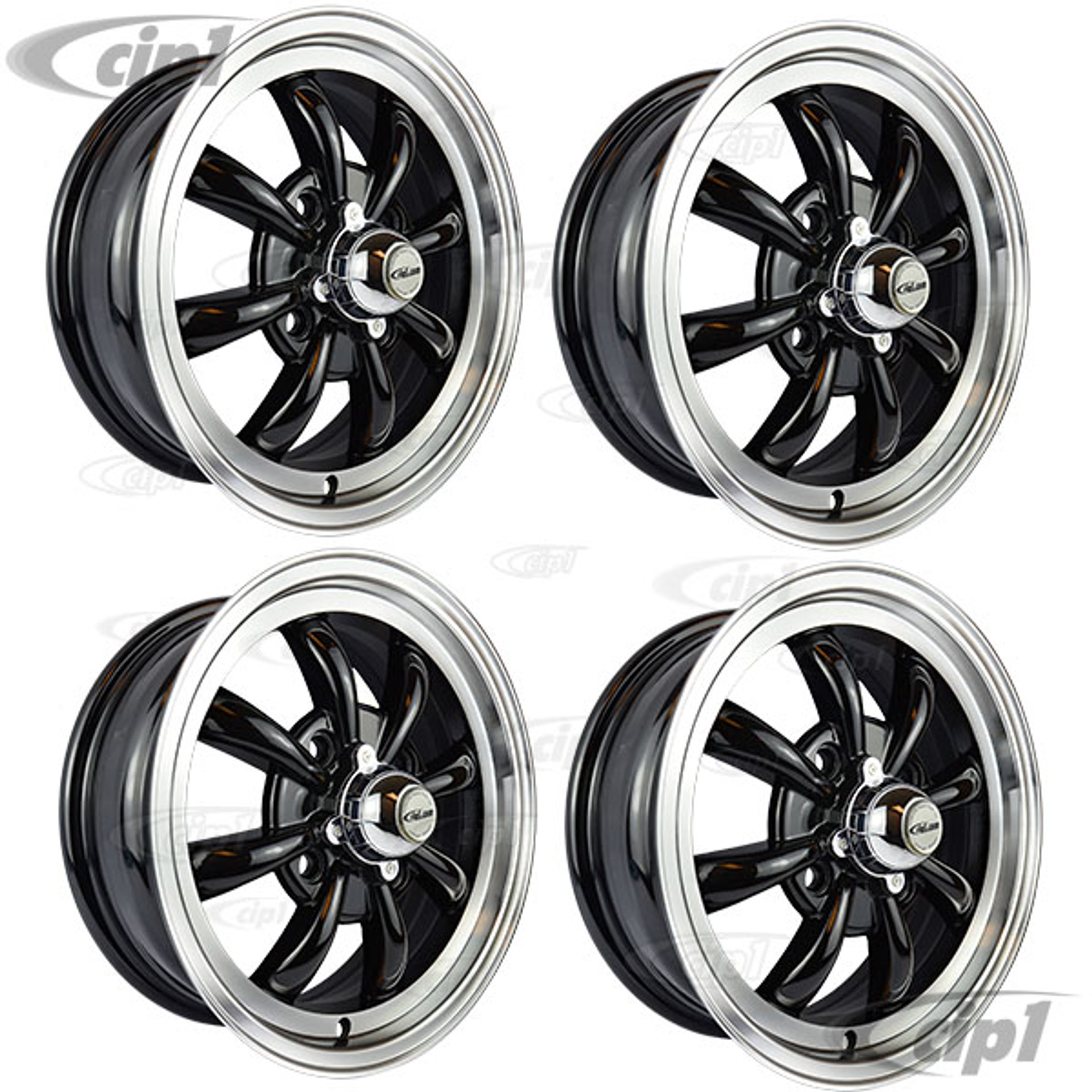 C32-E28C-SET-WT - SET OF 4 15X5.5 CHROME 8 SPOKE WHEELS (4X130MM - 4.6 ...