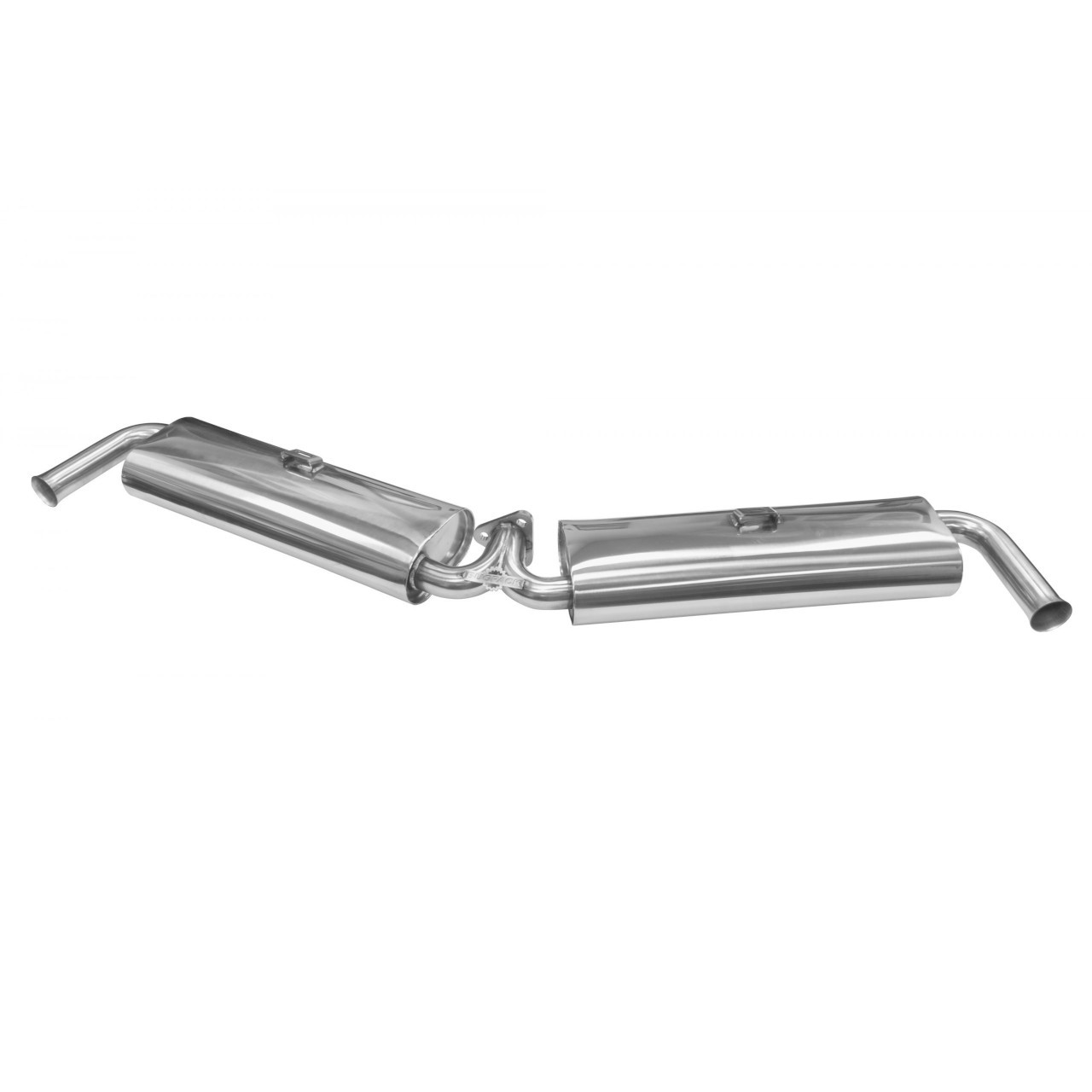 C13-B2-5440-S - BUGPACK - STAINLESS STEEL DUAL QUIET PACK MUFFLER ONLY ...
