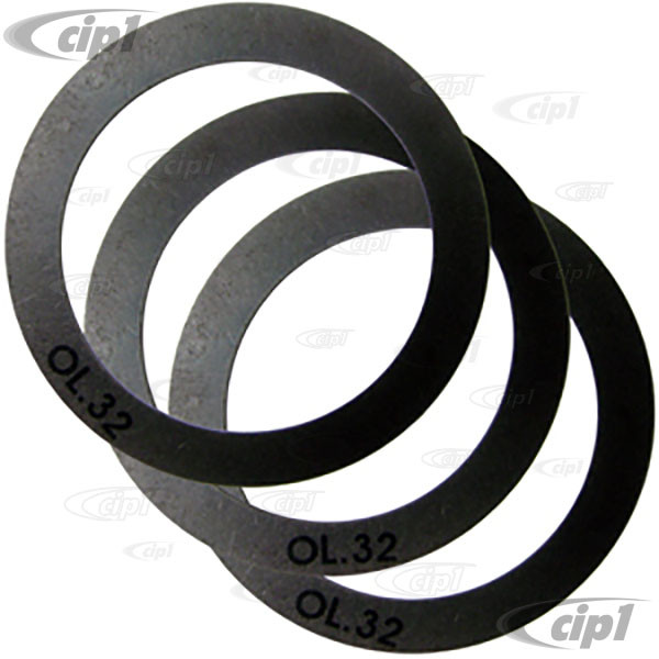 VWC-113-105-285-A3 - SET OF 3 FLYWHEEL SHIMS - .32MM - 15-1600CC BEETLE ...