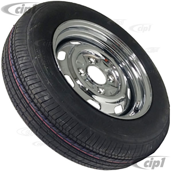 ACC-C10-6623-KIT - COMPLETE CHROME 4x130 WHEEL AND TIRE PACKAGE (15 X 5 ...